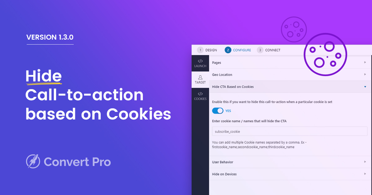 Introducing Cookie Based Trigger To Hide Call To Actions And More Convert Pro